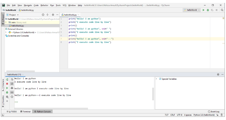 Write your first python Program | Hello World | H2K Infosys Blog Write your first python Program | Hello World | H2K Infosys Blog