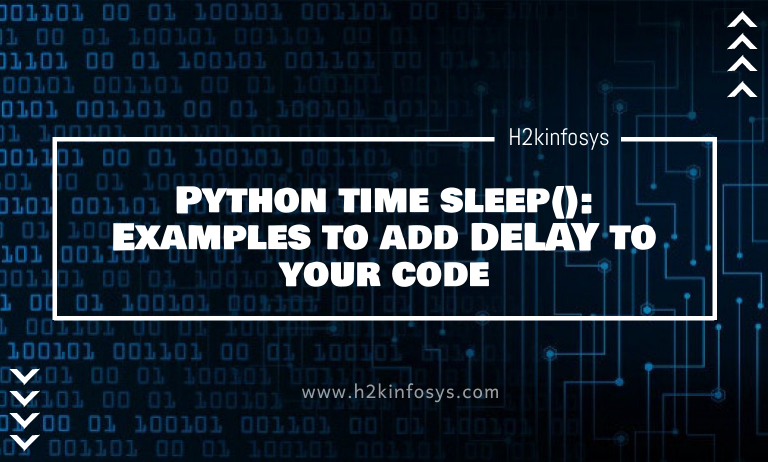 Python Sleep Fuction with Examples | H2K Infosys Blog Python Sleep Fuction with Examples | H2K Infosys Blog