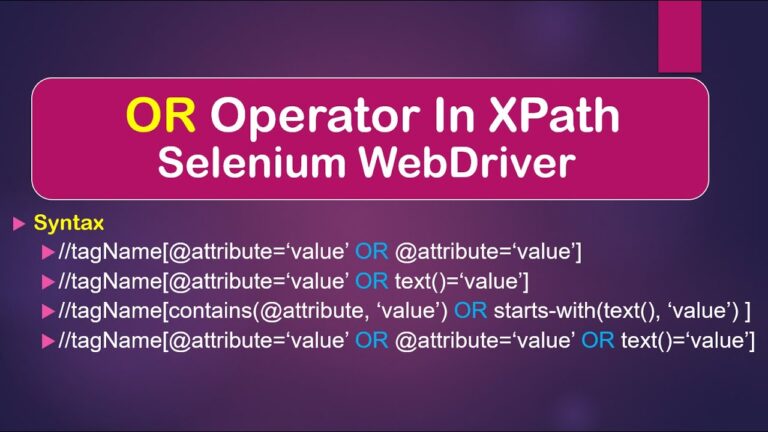 XPath Contains, AND OR, Parent, Start with, Axes in Selenium Webdriver ...