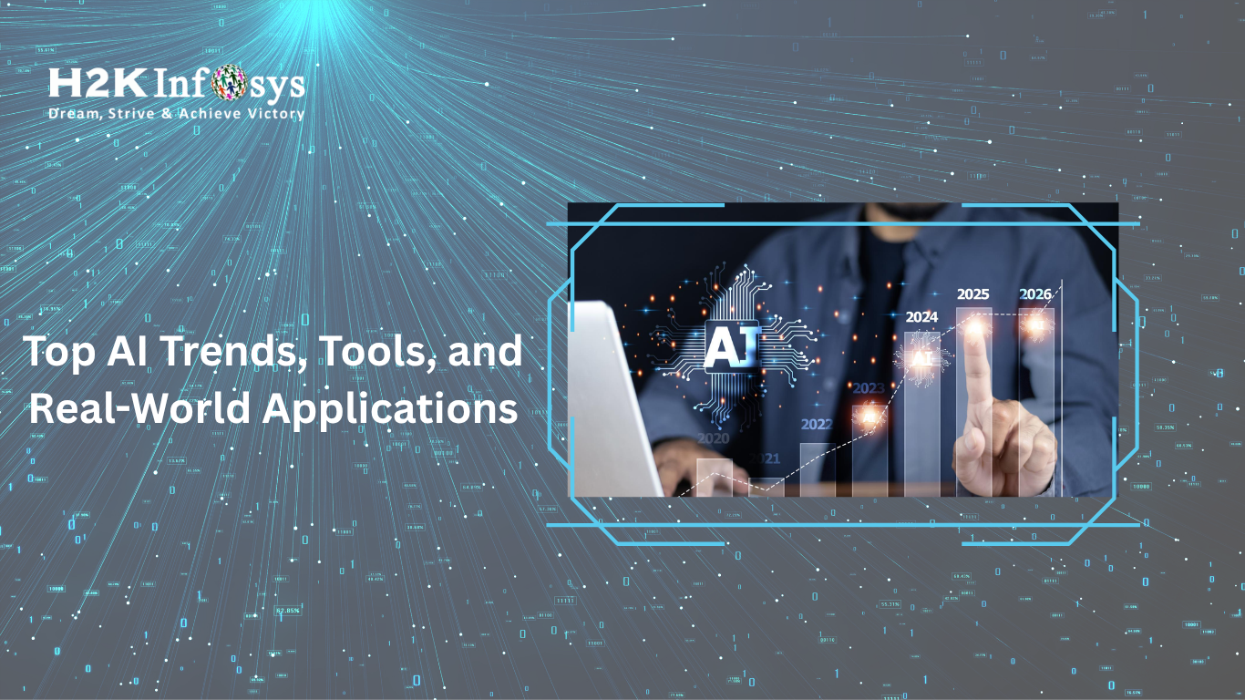 Top AI Trends,Tools, and Real-World Applications | H2K Infosys Blog