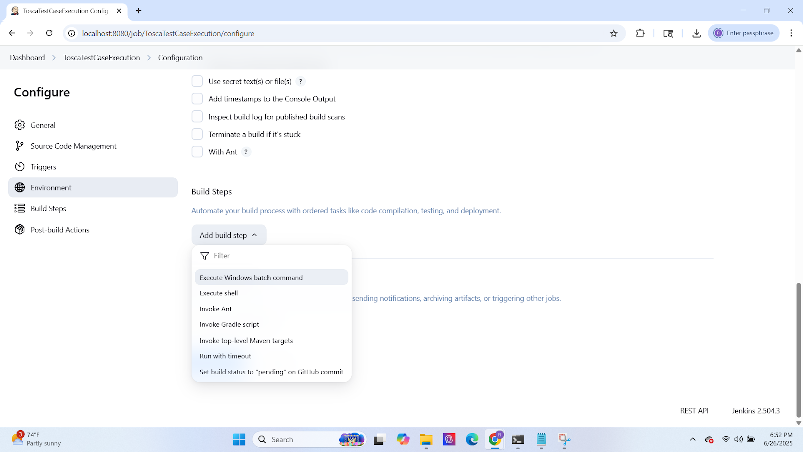 TOSCA Test Case Execution via Command Line, APIs, and Jenkins | H2K ...