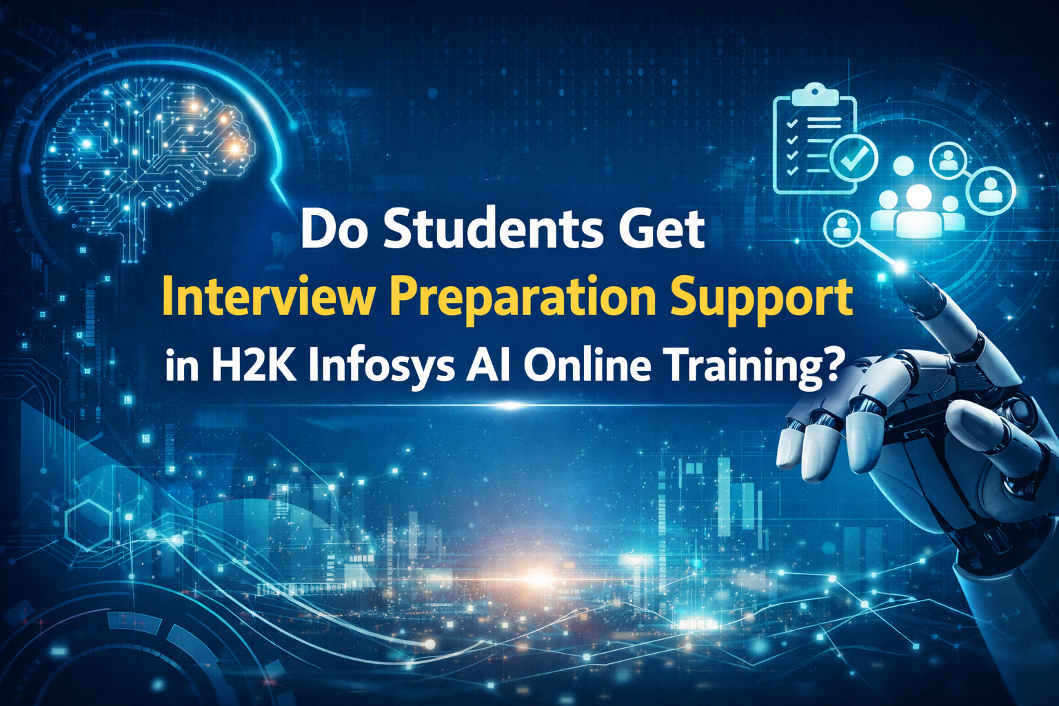 Do Students Get Interview Preparation Support in H2K Infosys AI Programs?