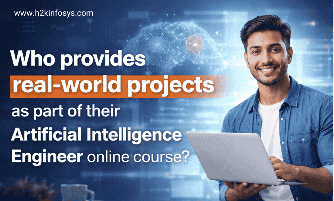 Who provides real-world projects as part of their Artificial ...